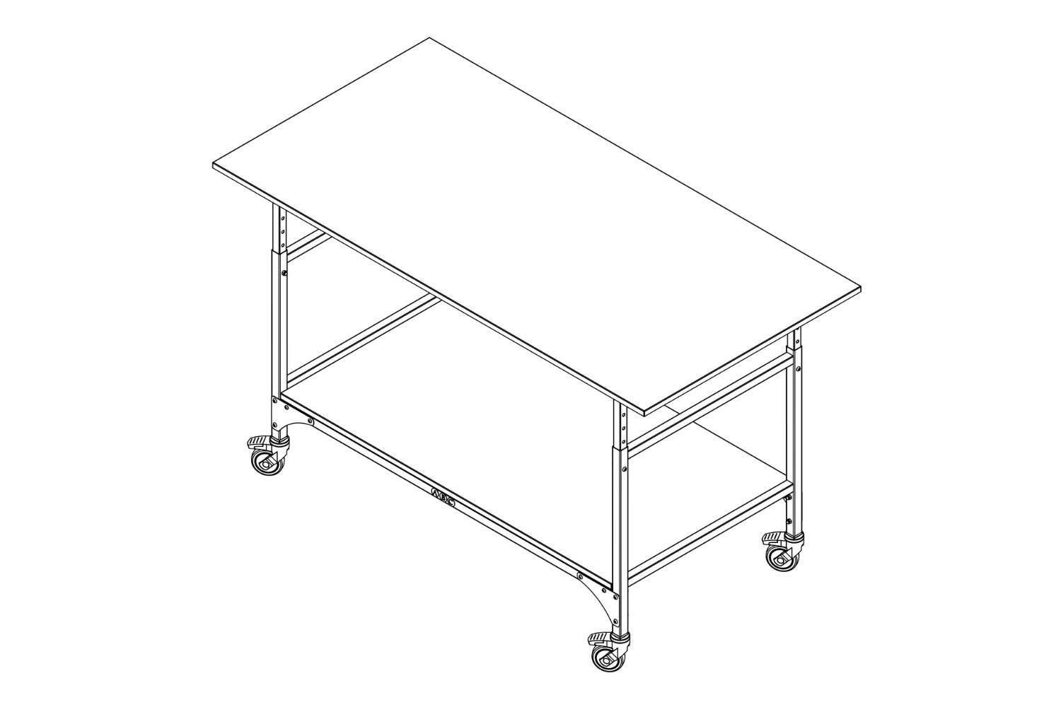 Tavolo da lavoro con ruote - ABC Equipment & Solutions